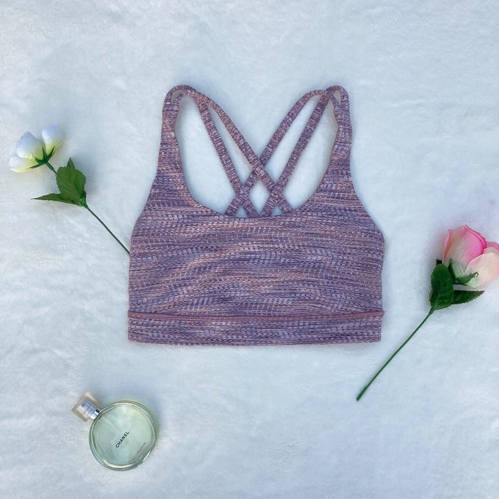 Lululemon Energy Bra Arrow Jacquard Antique Bark Copp… - Gem